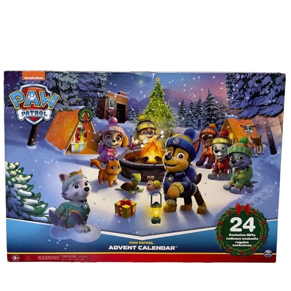 Nickelodeon | Toys | Paw Patrol Christmas Advent Calendar 24 Day Spin ...